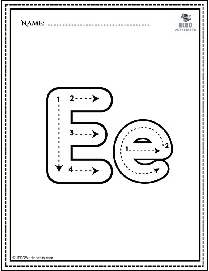 Free Traceable Alphabet Letters Worksheets Printable A to Z