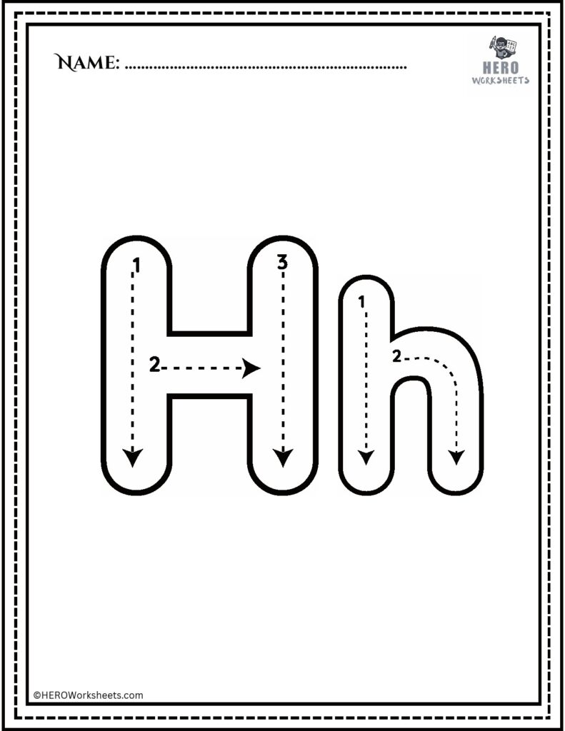 Free Traceable Alphabet Letters Worksheets Printable A to Z