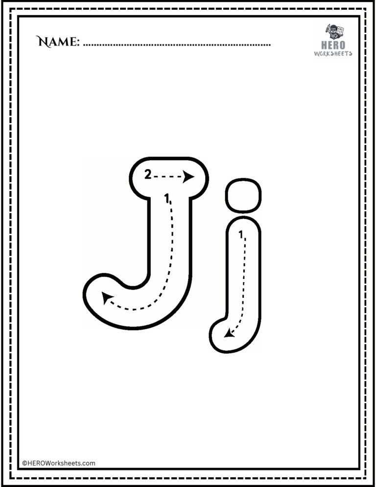 Free Traceable Alphabet Letters Worksheets Printable A to Z
