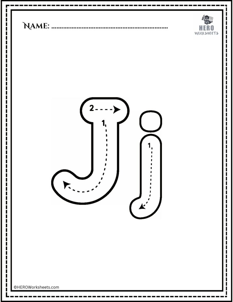 Free Traceable Alphabet Letters Worksheets Printable A to Z