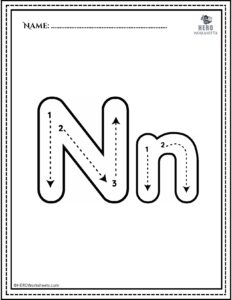 Free Traceable Alphabet Letters Worksheets Printable A to Z