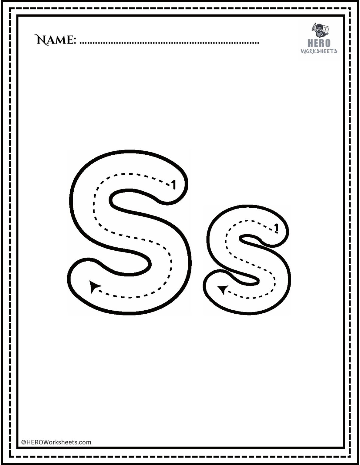 Free Traceable Alphabet Letters Worksheets Printable A to Z