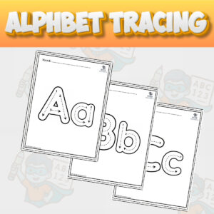Free Traceable Alphabet Letters Worksheets Printable A to Z