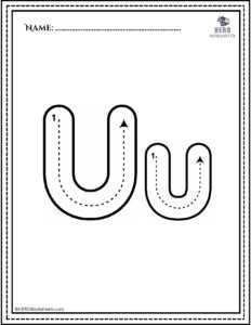 Free Traceable Alphabet Letters Worksheets Printable A to Z