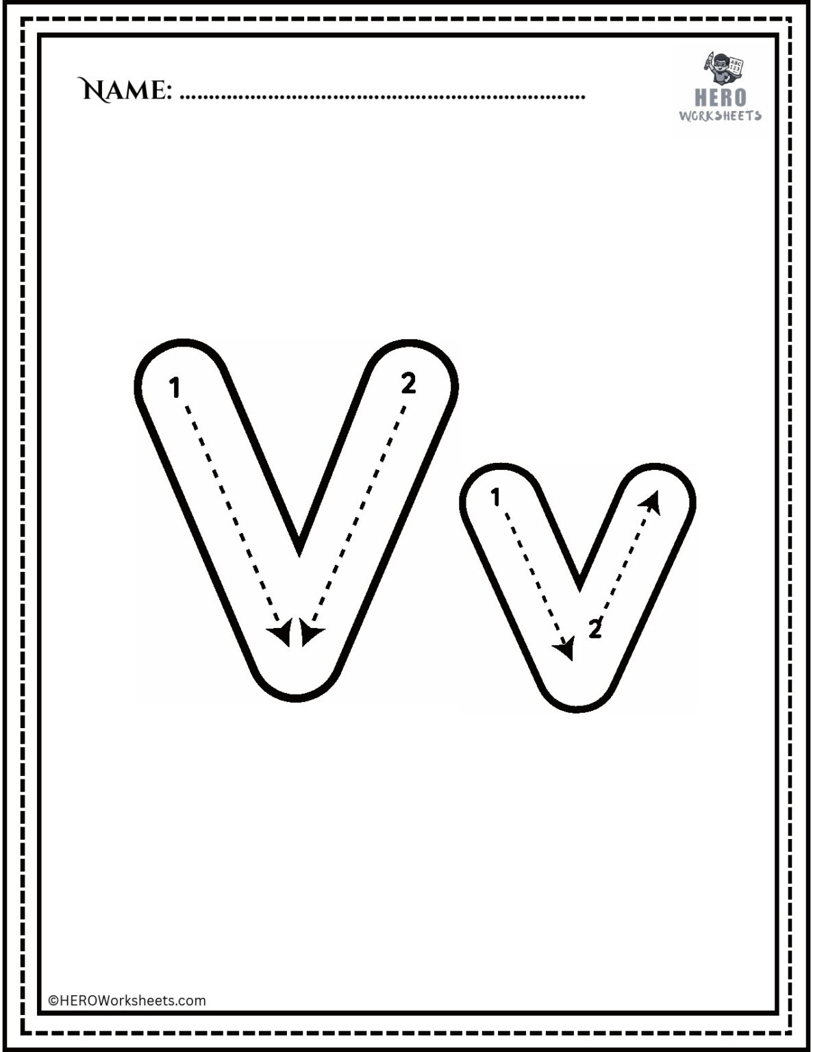 Free Traceable Alphabet Letters Worksheets Printable A to Z