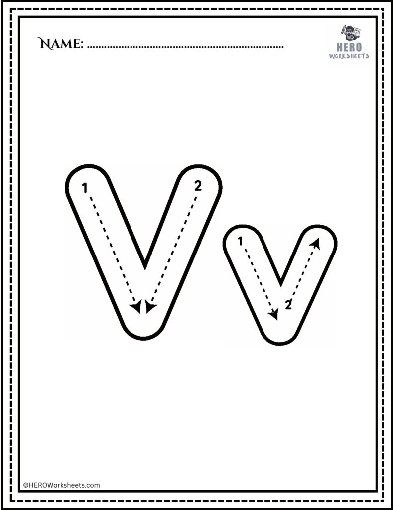 Free Traceable Alphabet Letters Worksheets Printable A to Z