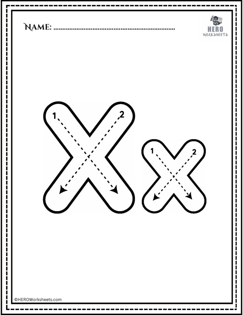 Free Traceable Alphabet Letters Worksheets Printable A to Z