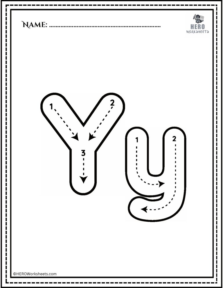Free Traceable Alphabet Letters Worksheets Printable A to Z