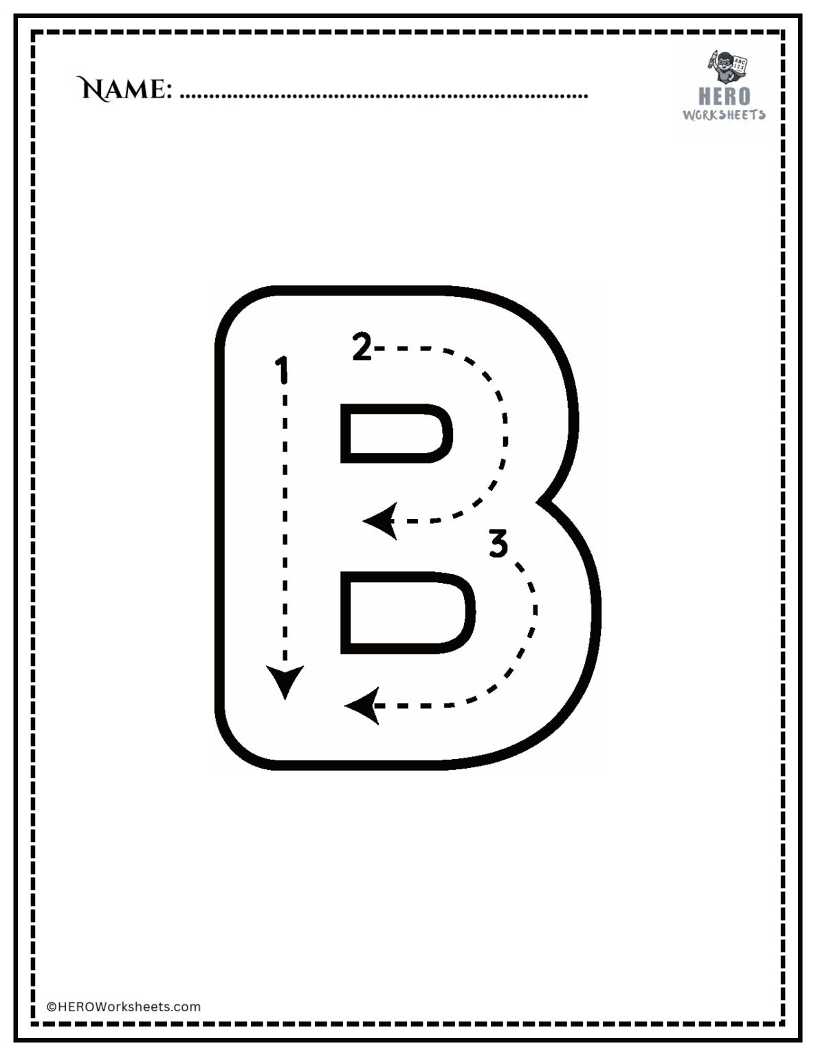 ABC Uppercase Alphabet Tracing Worksheets for Kindergartens
