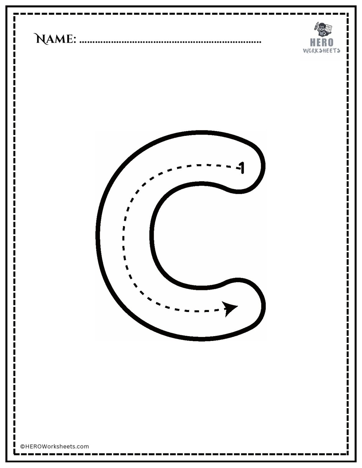 ABC Uppercase Alphabet Tracing Worksheets for Kindergartens