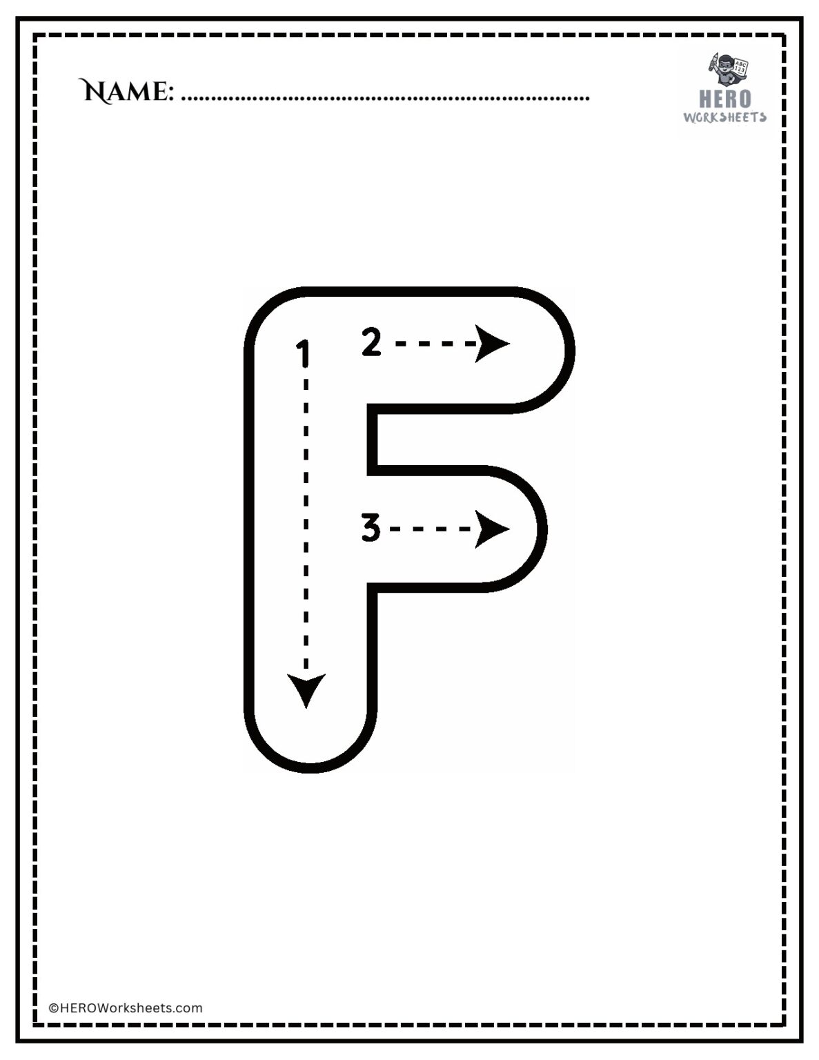ABC Uppercase Alphabet Tracing Worksheets for Kindergartens