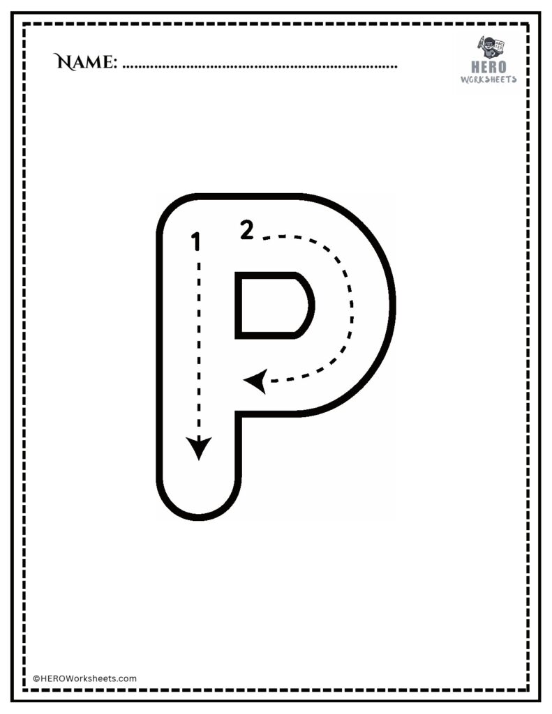 ABC Uppercase Alphabet Tracing Worksheets for Kindergartens