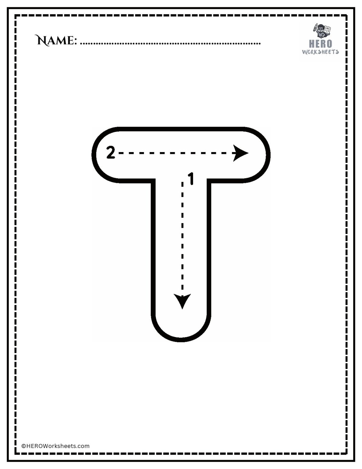 ABC Uppercase Alphabet Tracing Worksheets for Kindergartens