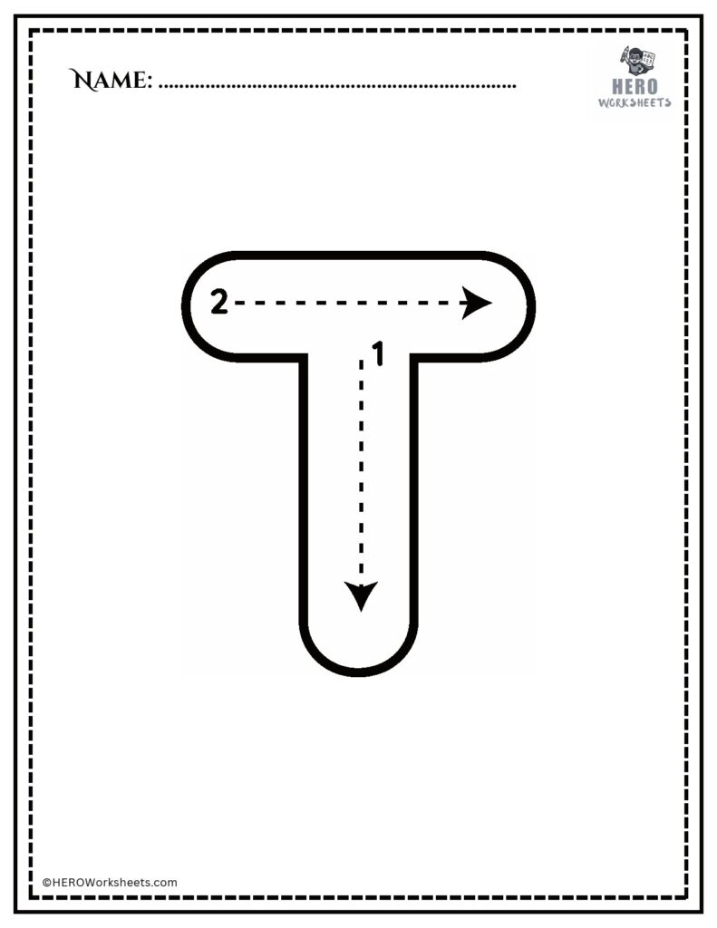 ABC Uppercase Alphabet Tracing Worksheets for Kindergartens