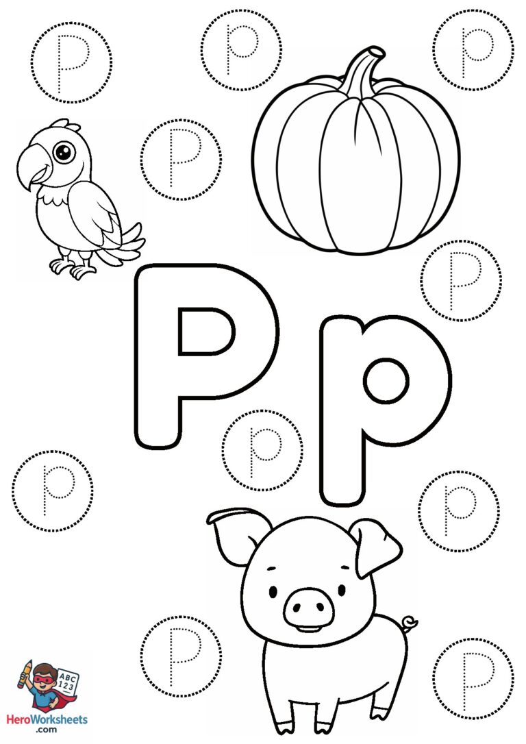 Preschool Alphabet Letters Worksheets PDF Free Download