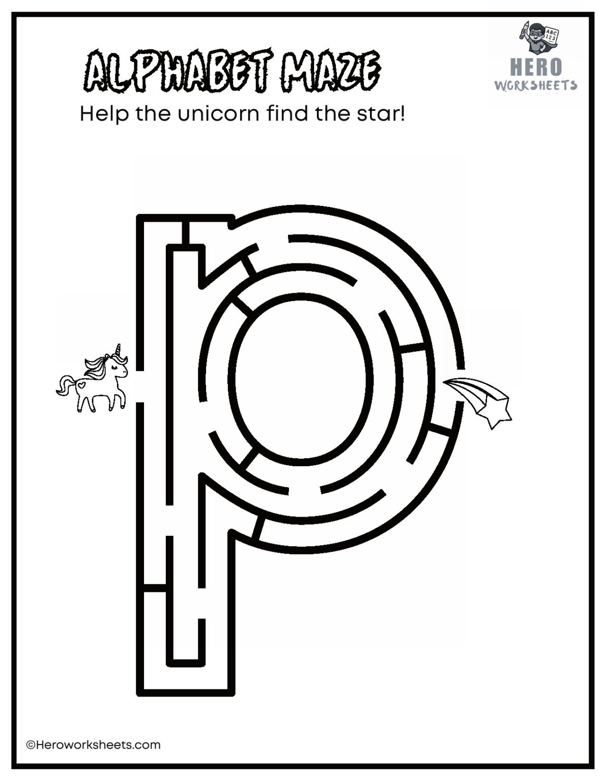 Lowercase Alphabet Mazes Worksheets PDF Free Download
