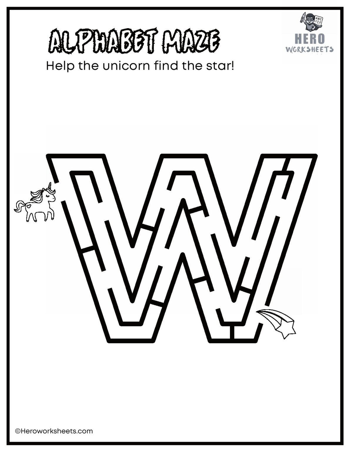 Lowercase Alphabet Mazes Worksheets PDF Free Download