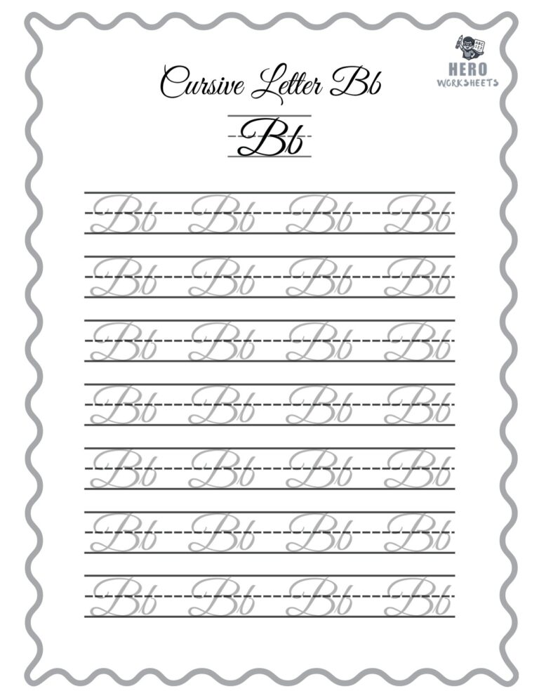 Alphabet Cursive Writing Worksheets