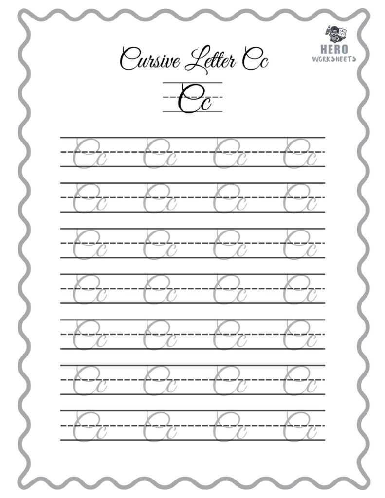Alphabet Cursive Writing Worksheets