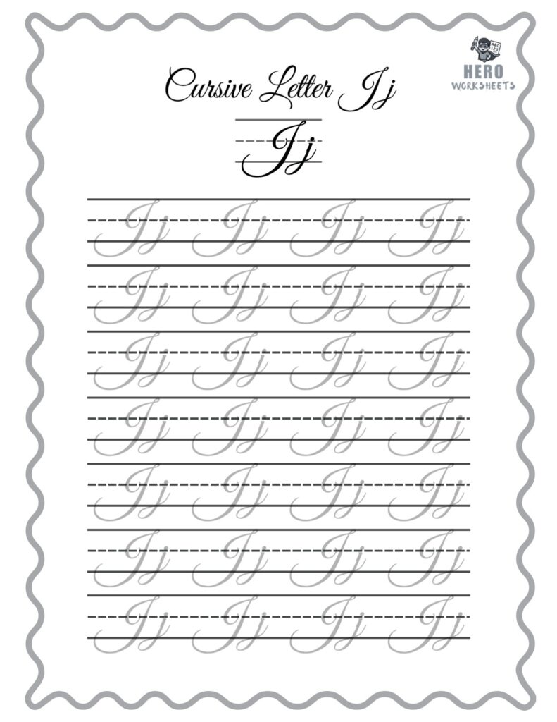 Alphabet Cursive Writing Worksheets